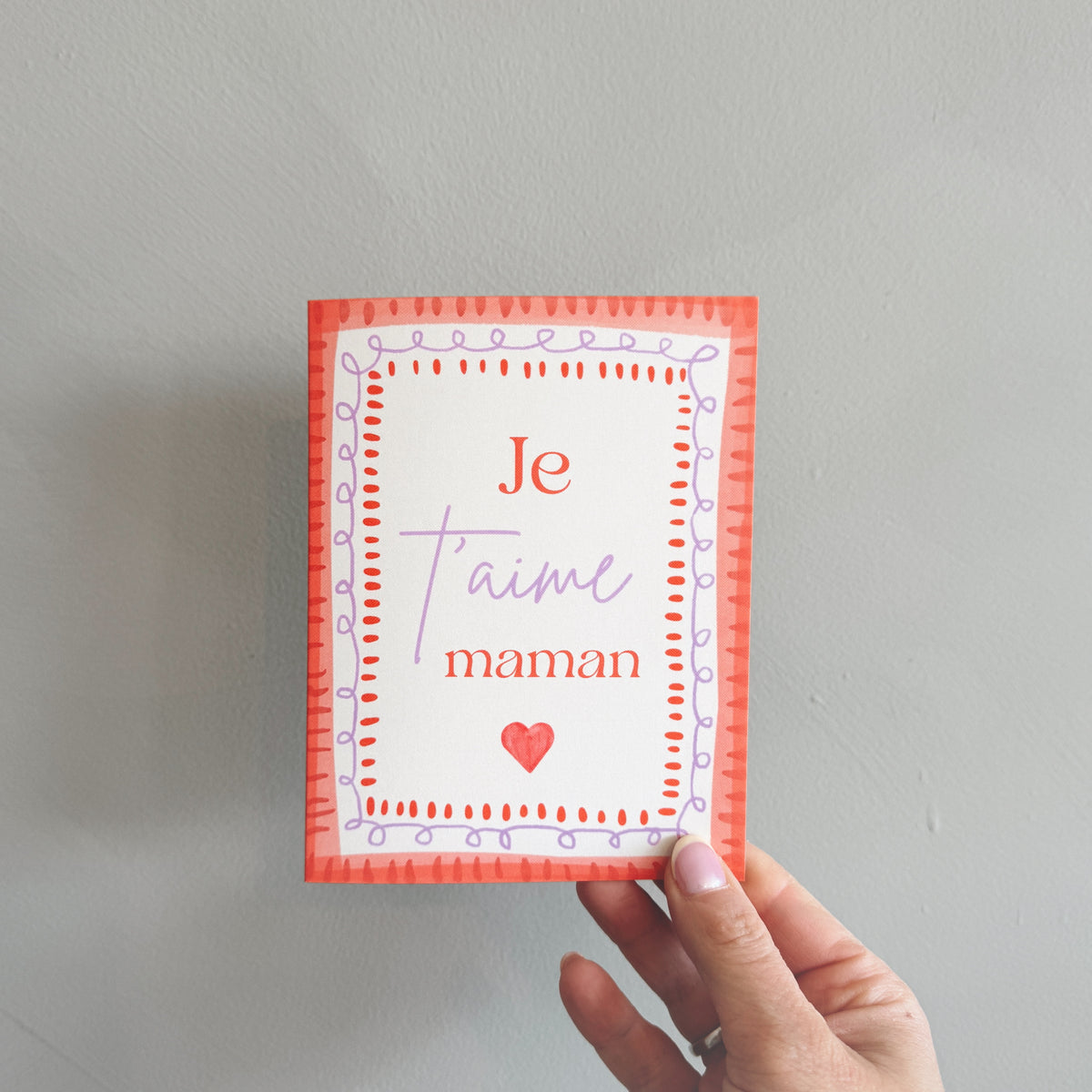 Carte de souhait - Je t'aime Maman – HoraceJewelry